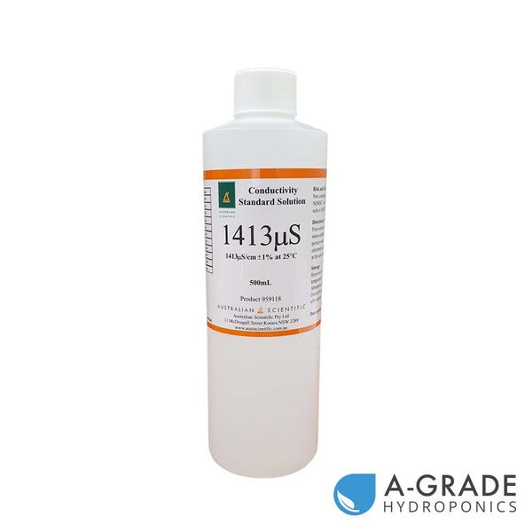 1413uS Conductivity Standard Solution - A-Grade Hydroponics